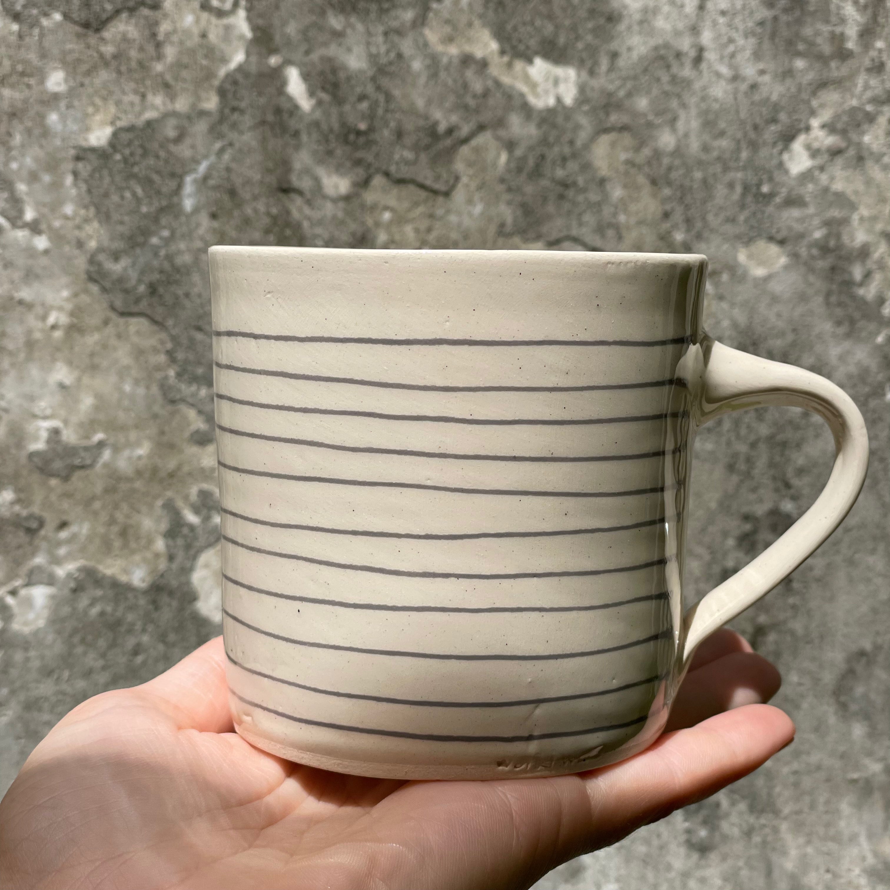Large Straight Mug Horizontal Studio Lines – Badger & Fox Singapore